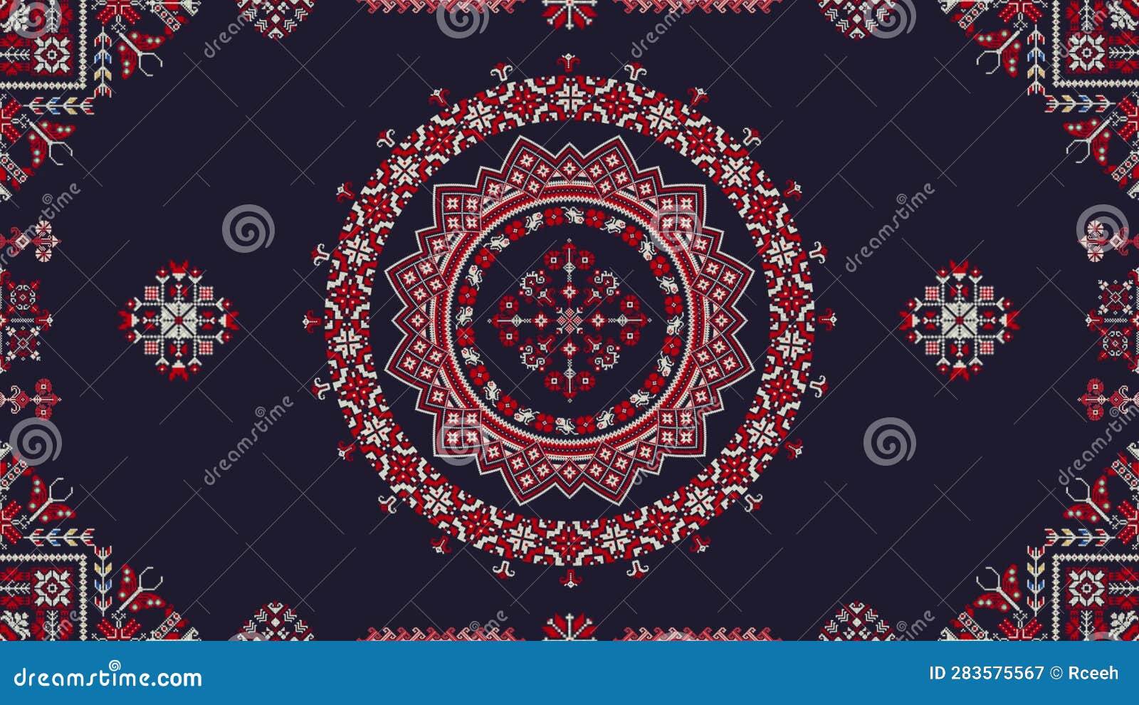 Romanian Embroidery Pattern 3 Stock Video - Video of texture, festival ...