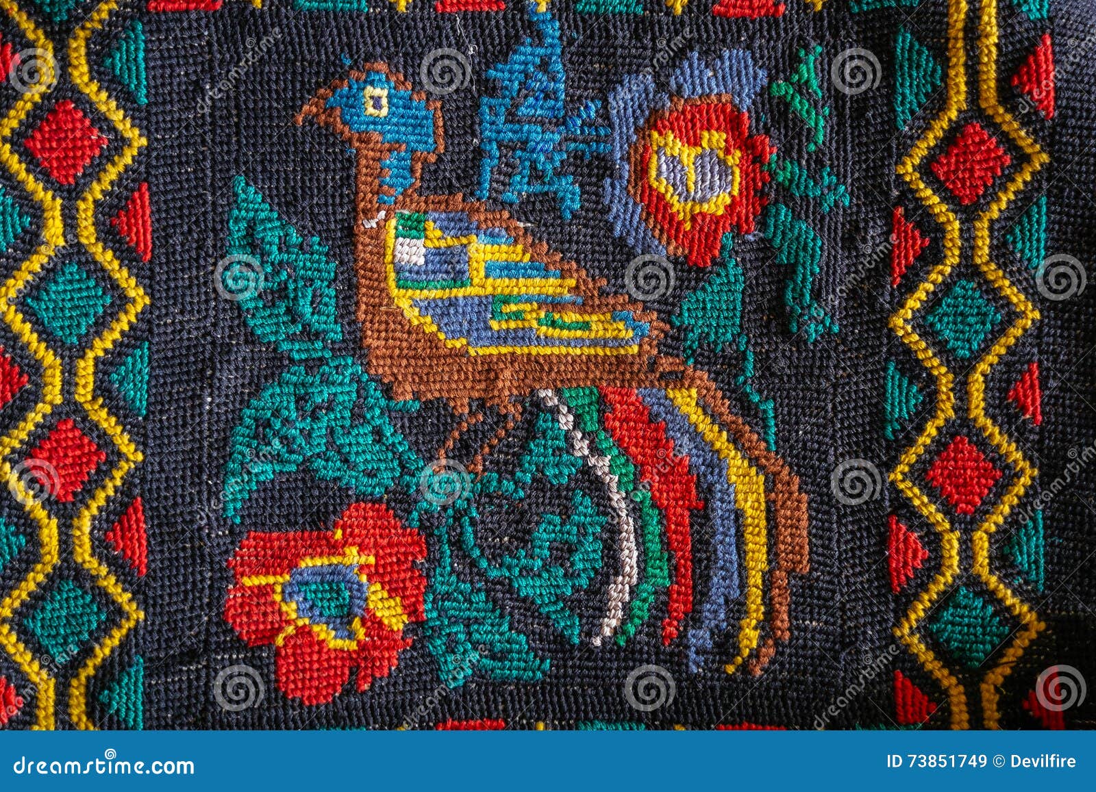 Romanian Folk Seamless Pattern Ornaments Stock Image - Image of europe ...