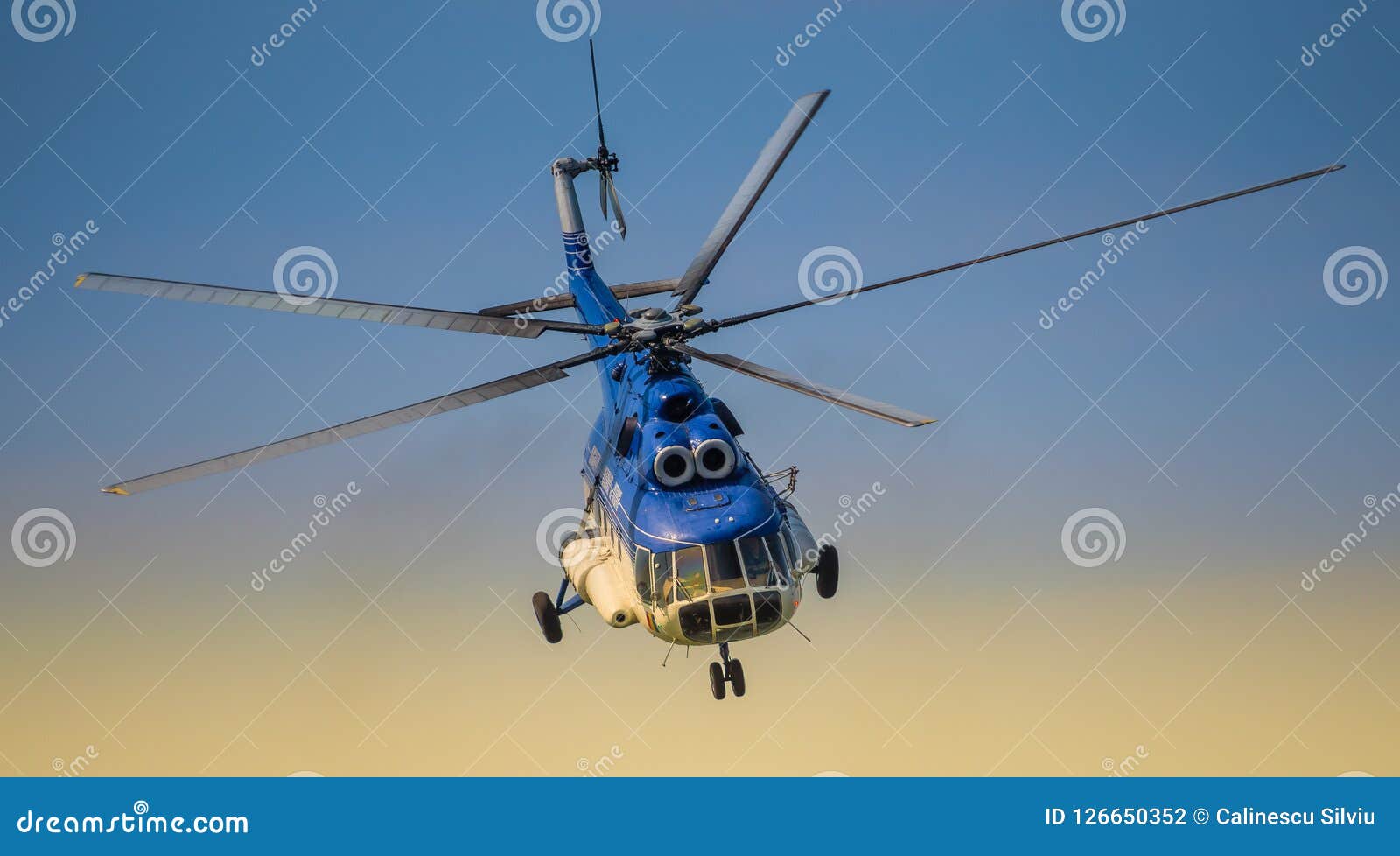 Romanian Gendarmerie Helicopter Editorial Photography - Image of ...
