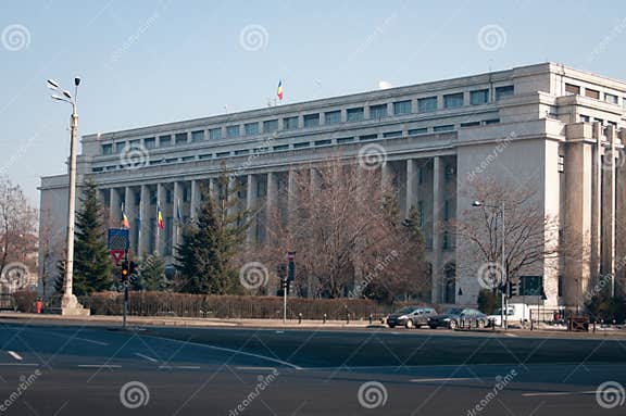 Romanian Government Building Editorial Stock Photo - Image of gates ...