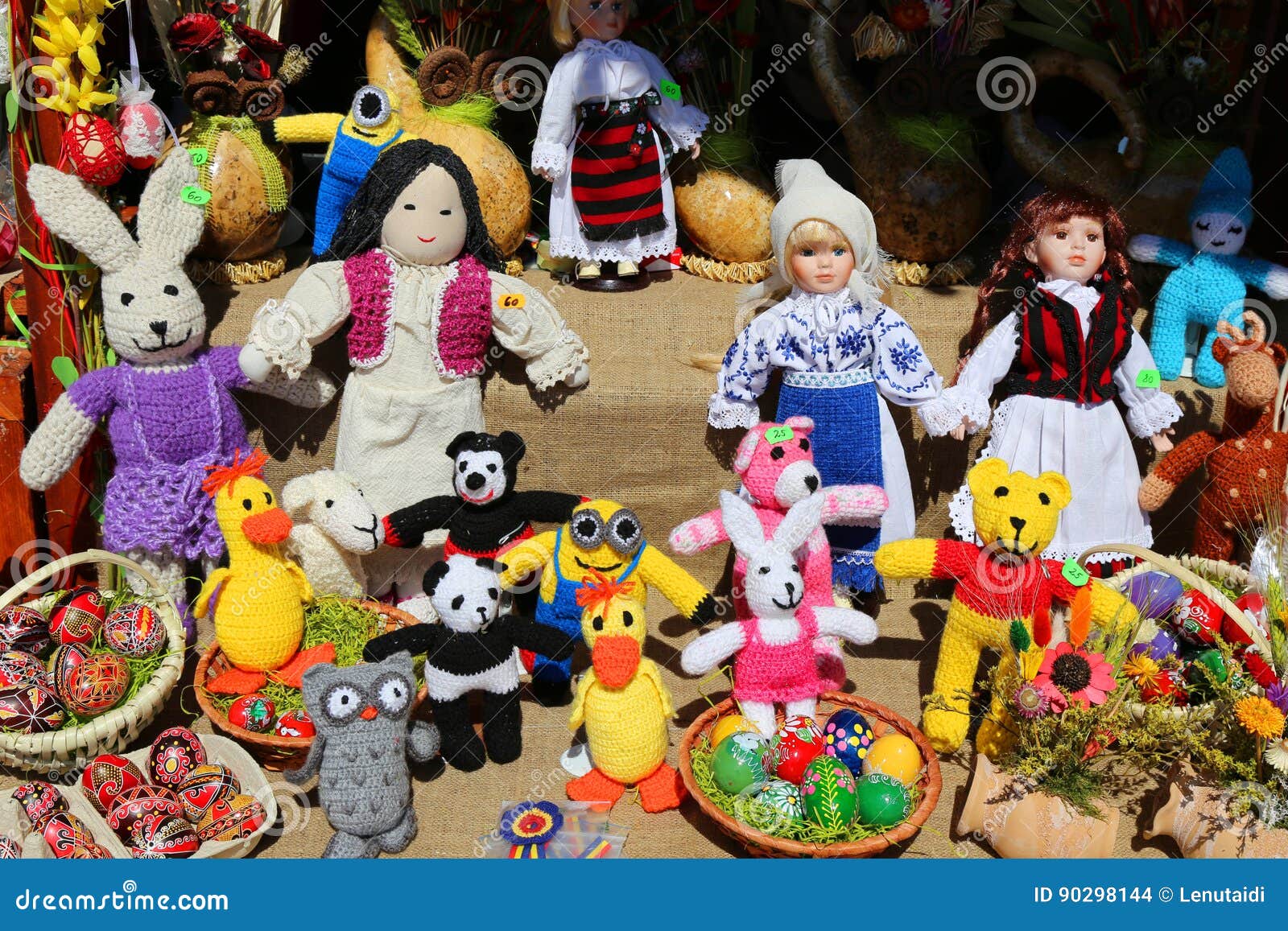 Romanian handmade dolls stock photo. Image of paint, figure - 90298144