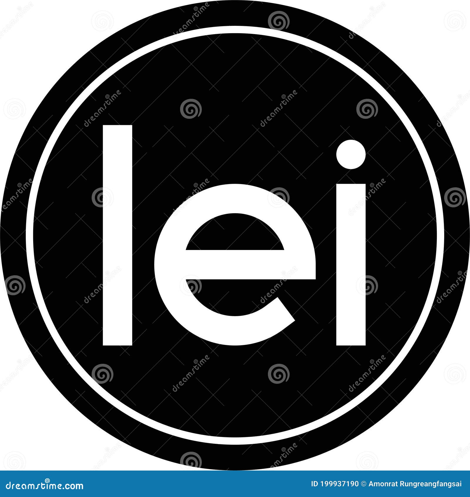 Romanian Leu Coin Icon, Currency of Romania Stock Vector - Illustration ...