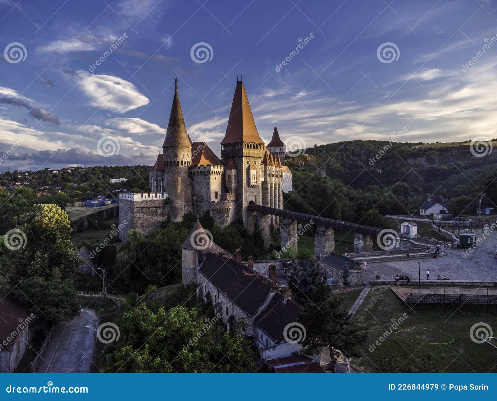 Romanian medieval castle stock image. Image of landscape - 226844979