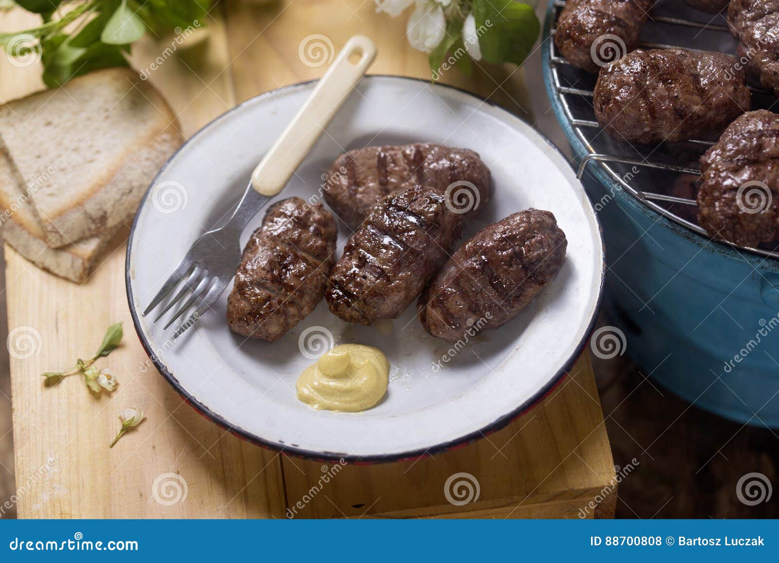 Romanian mici stock photo. Image of enamel, brown, meatball - 88700808