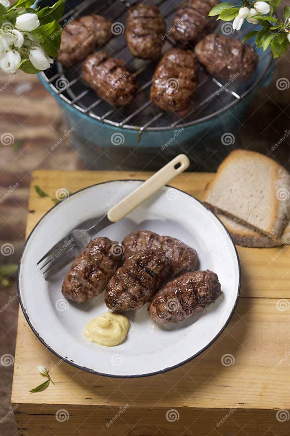 Romanian mici stock image. Image of beef, roasted, mici - 88700835