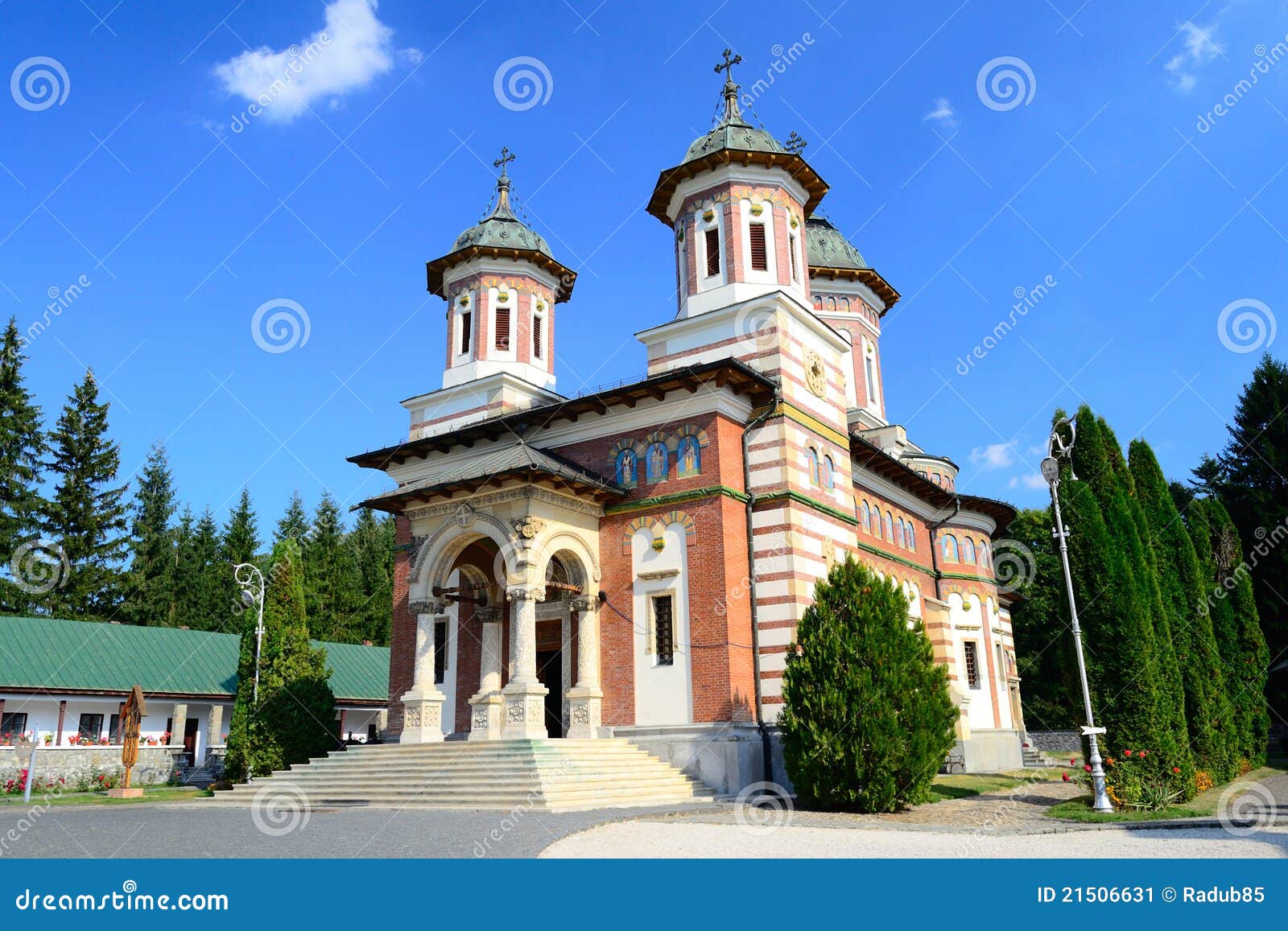 Romanian Monastery stock image. Image of church, aged - 21506631
