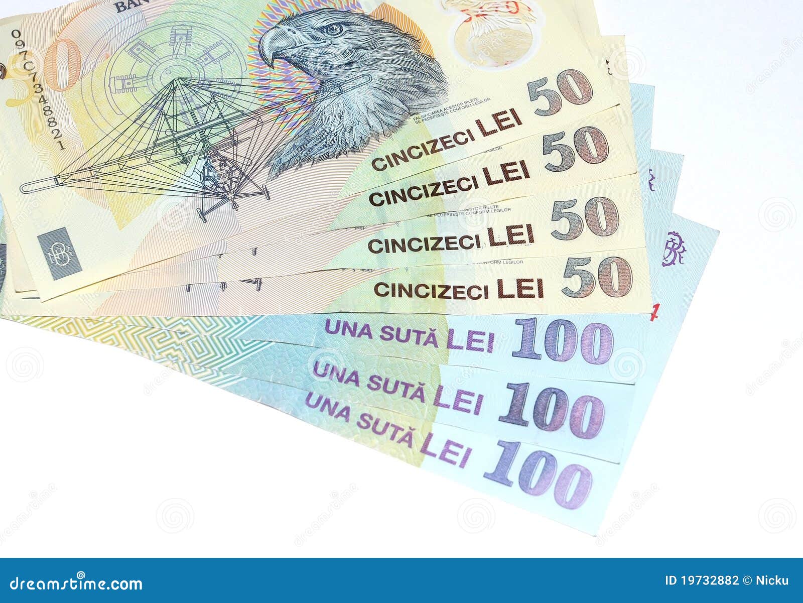 Romanian money lei stock photo. Image of bill, closeup - 19732882