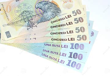 Romanian money lei stock photo. Image of bill, closeup - 19732882