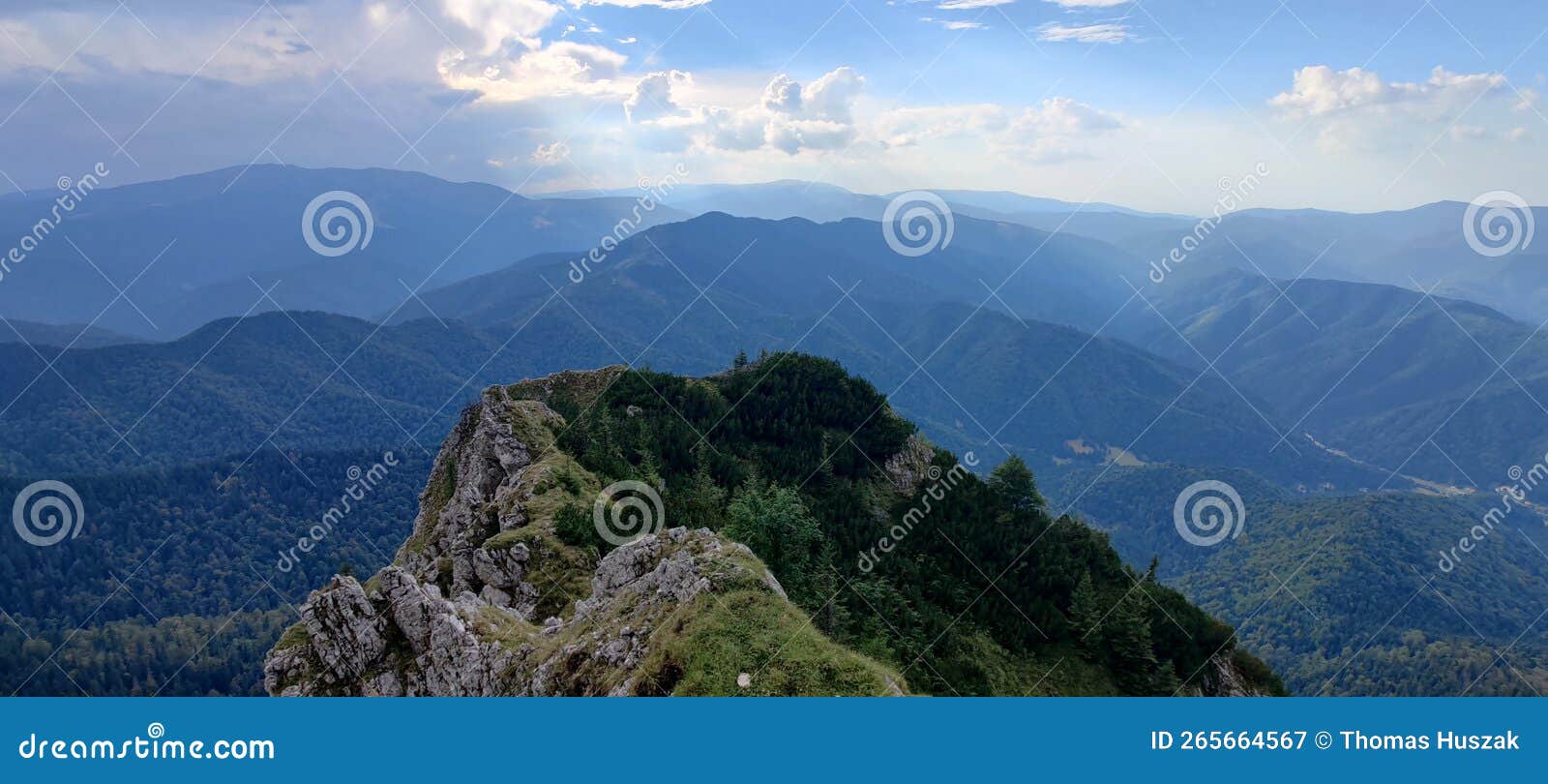 Romanian mountain view stock image. Image of terrain - 265664567