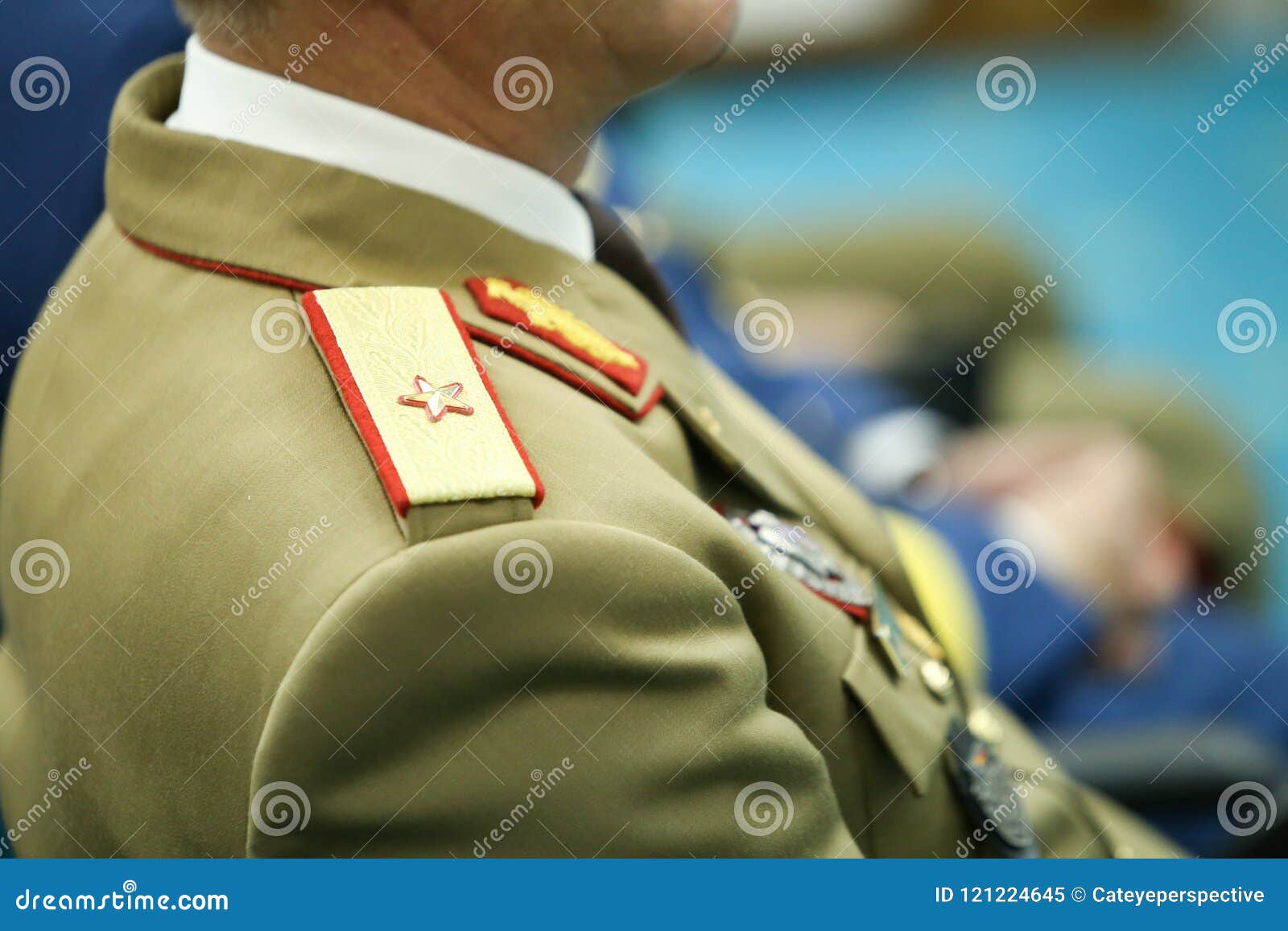 Romanian One Star General Uniform Stock Image - Image of infantry, arms ...