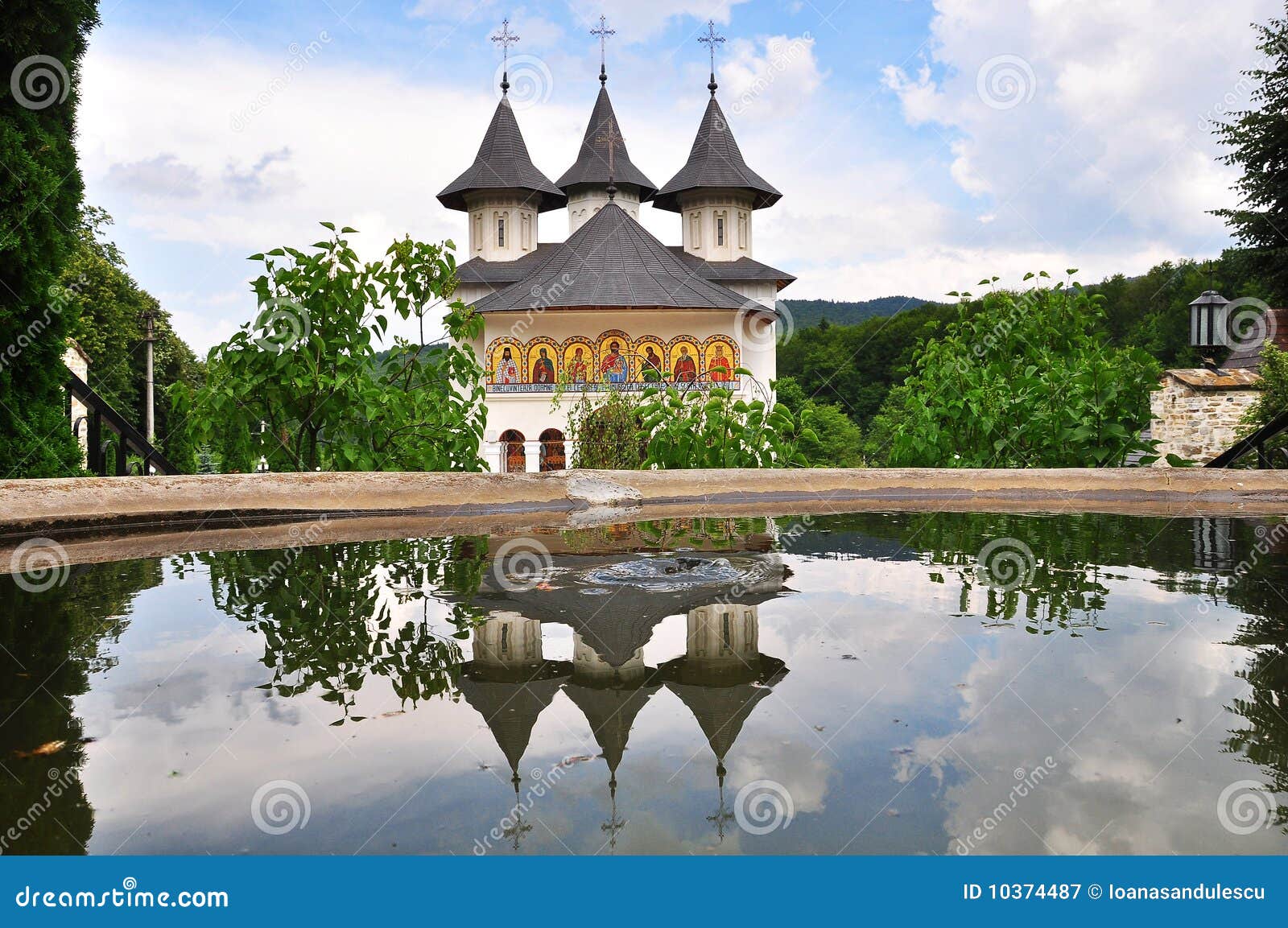 Romanian Orthodox Monastery Stock Image - Image of belfry, minster ...