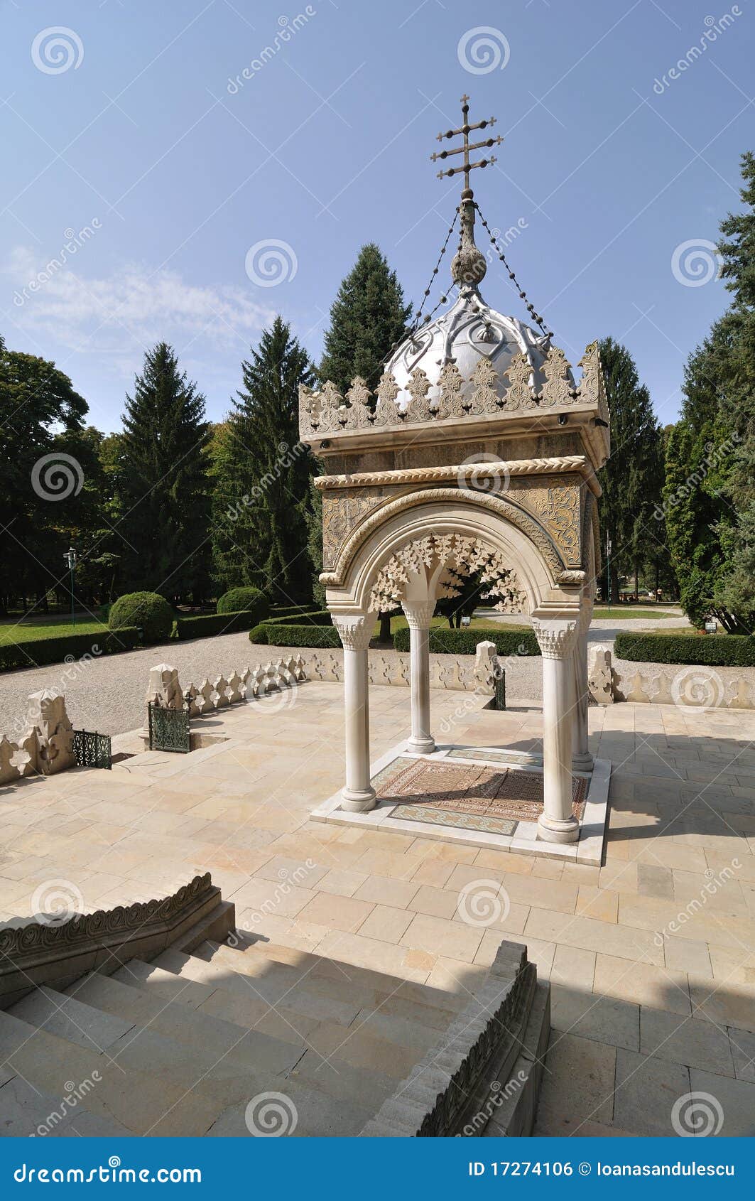 Romanian Orthodox Monastery Stock Photo - Image of tower, campanile ...