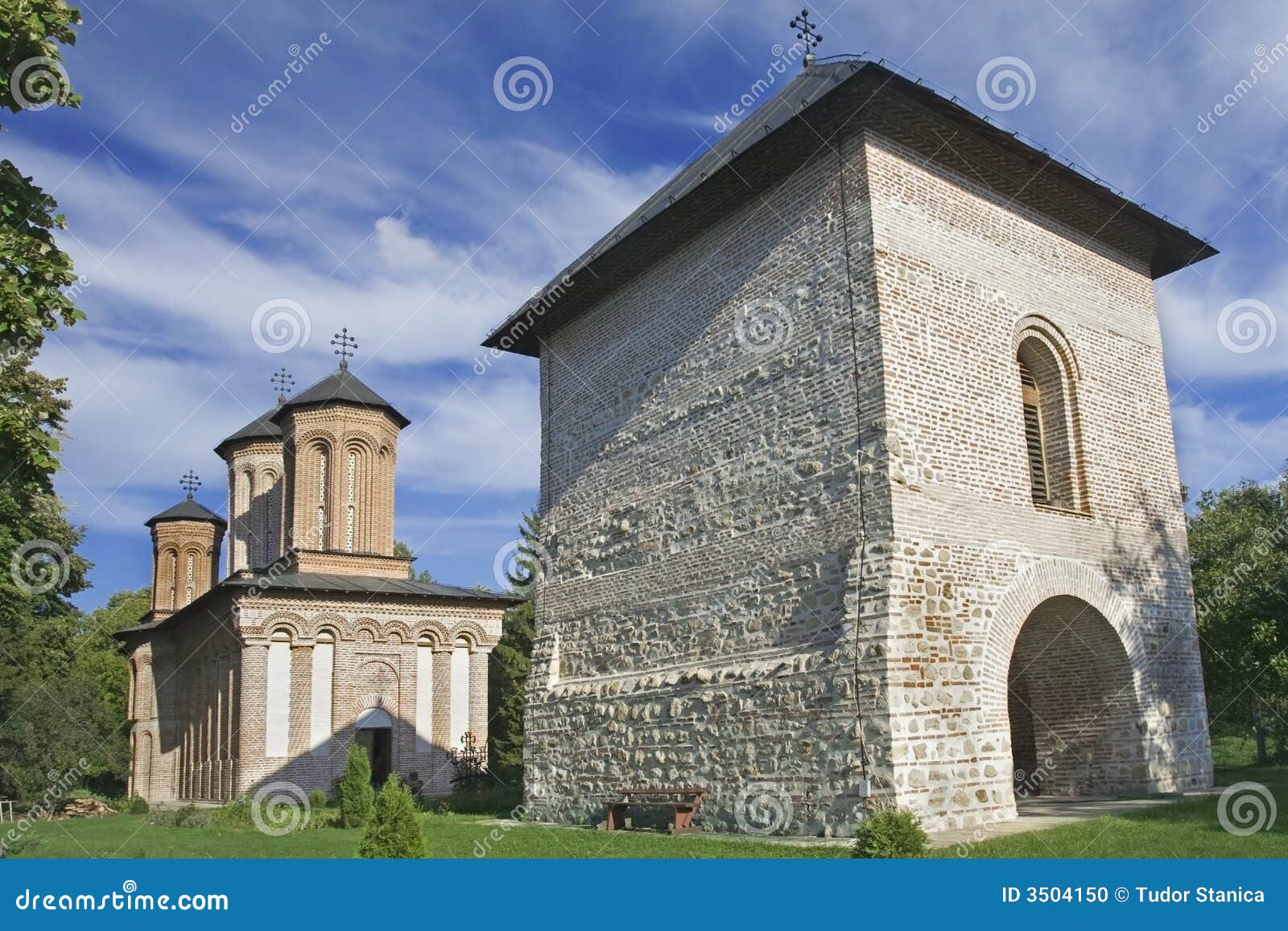 Romanian Orthodox Monastery Stock Photo - Image of architecture ...