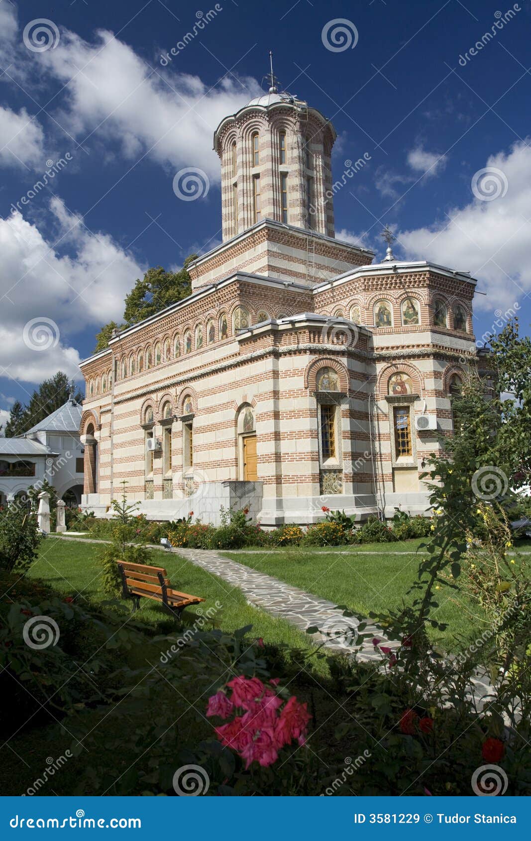 Romanian Orthodox Monastery Stock Image - Image of architecture ...