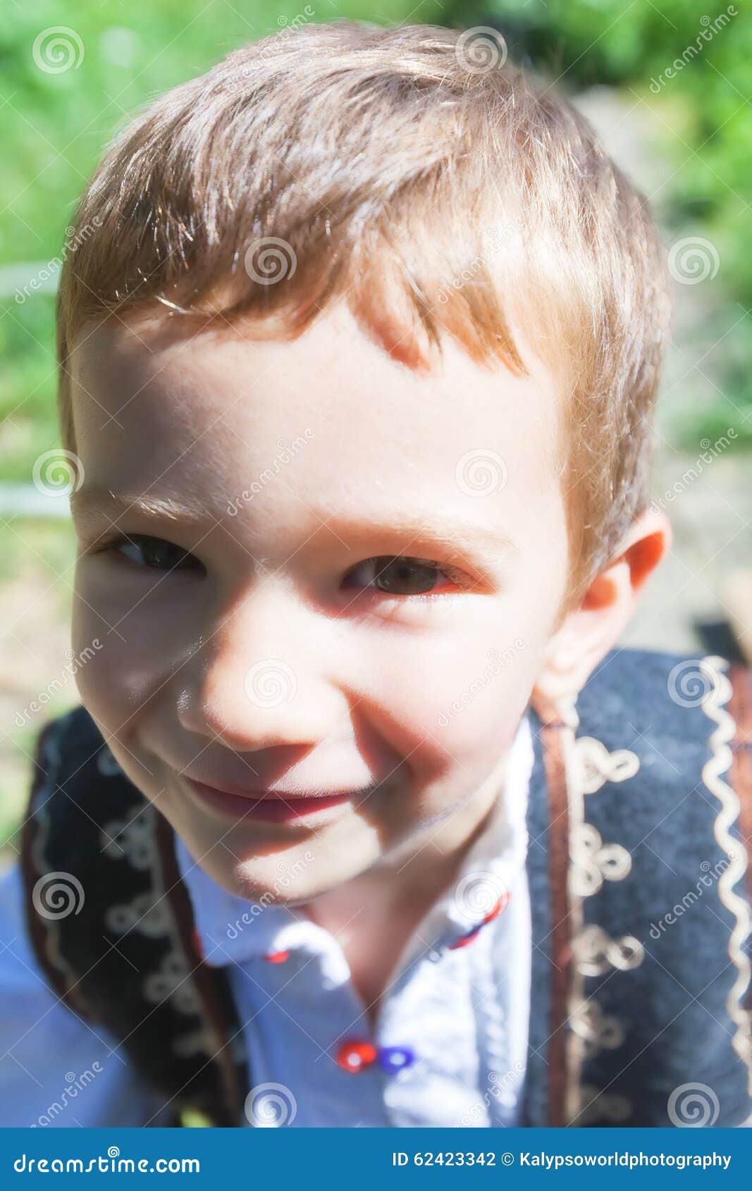 Romanian Peasant Child Having Mood To Play Stock Photo - Image of ...