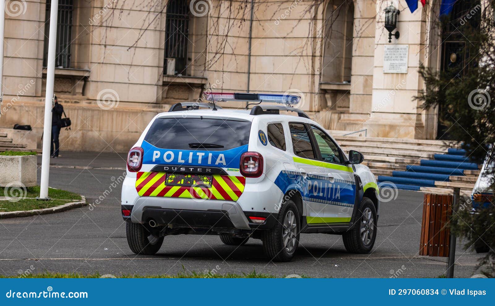 Romanian Police Car in Traffic during Rush Hour in Bucharest Editorial ...