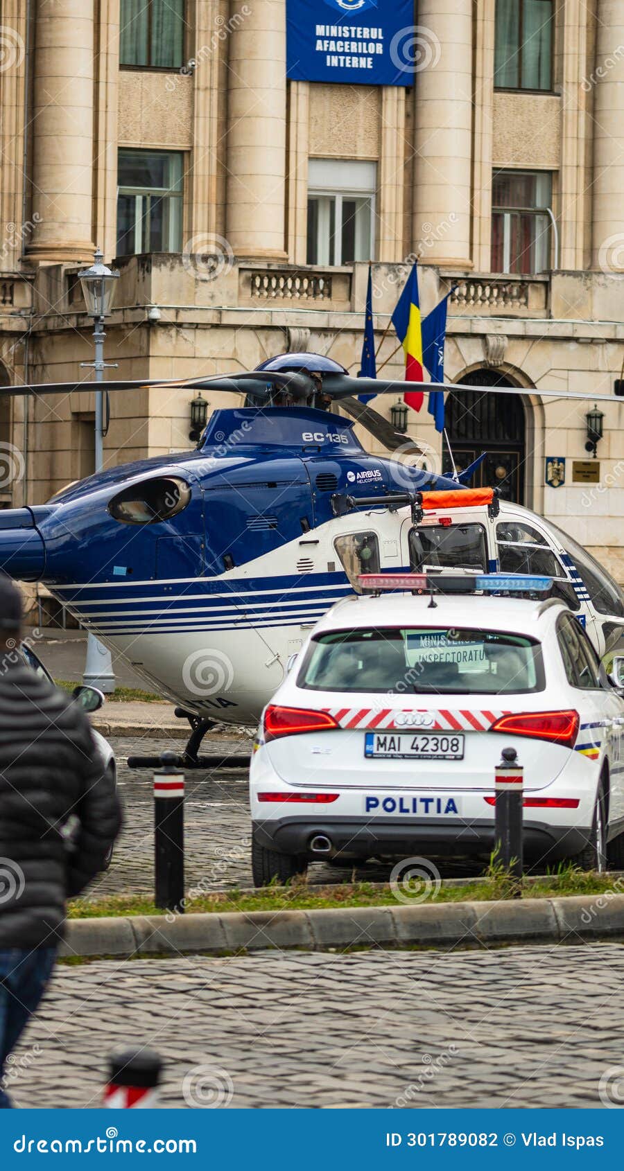 Romanian Police Car in Traffic during Rush Hour in Bucharest Editorial ...
