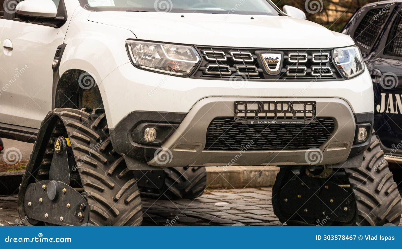 Romanian Police Car in Traffic during Rush Hour in Bucharest Editorial ...