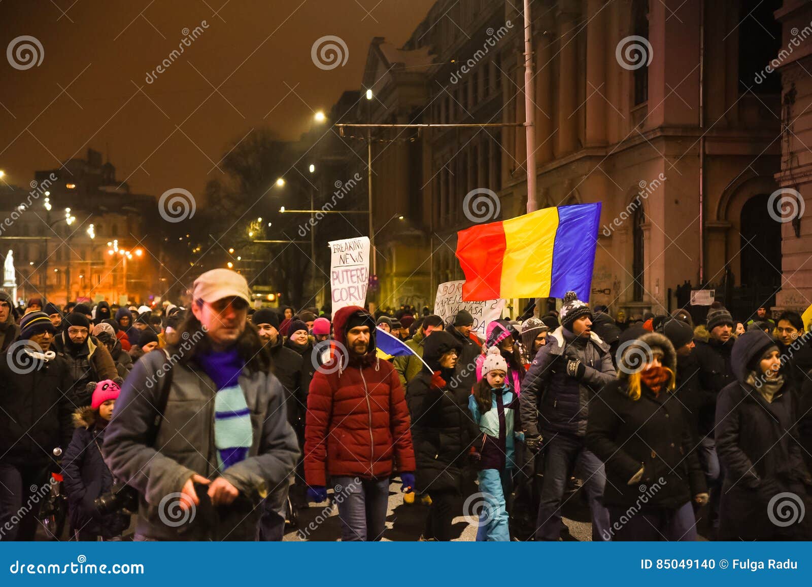 Romanian Protest 29/01/2017 Editorial Image - Image of banners, mass ...