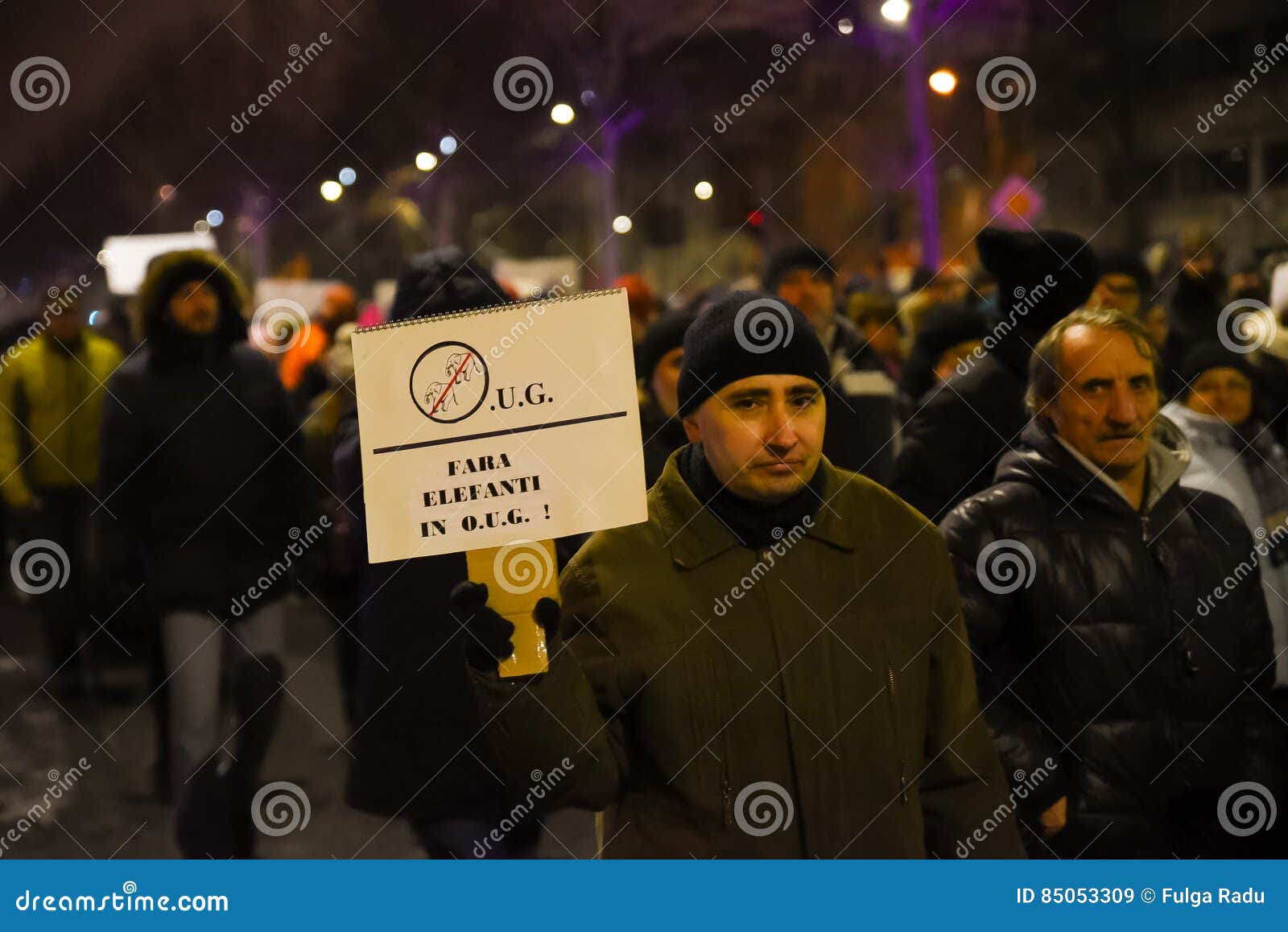 Romanian Protest 29/01/2017 Editorial Stock Image - Image of group ...
