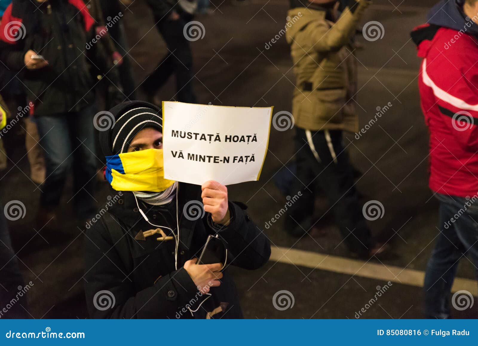 Romanian Protest 29/01/2017 Editorial Photo - Image of angry ...