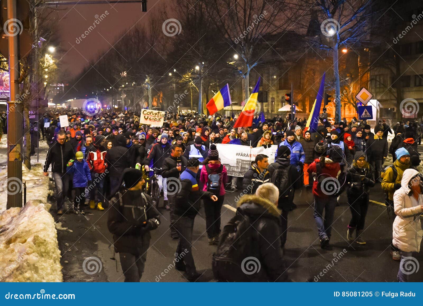 Romanian Protest 29/01/2017 Editorial Image - Image of demonstration ...