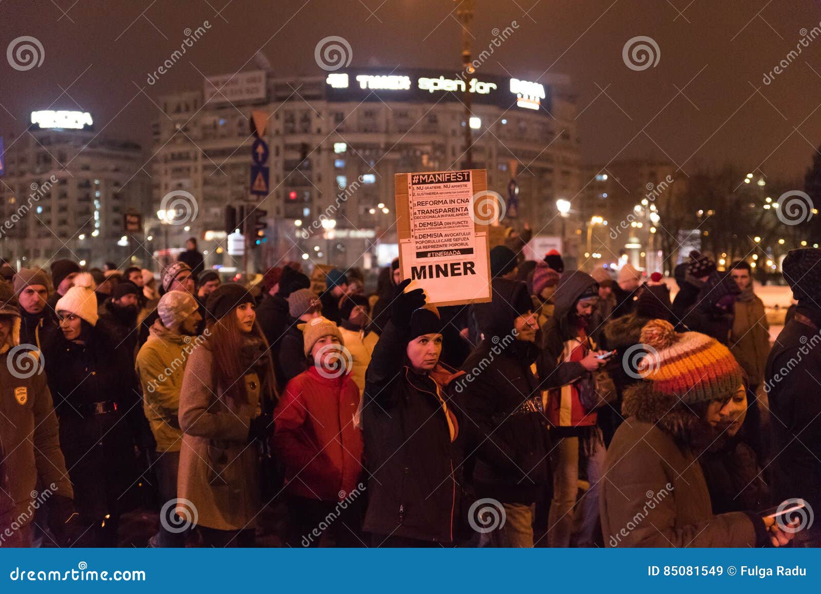 Romanian Protest 29/01/2017 Editorial Stock Image - Image of democracy ...