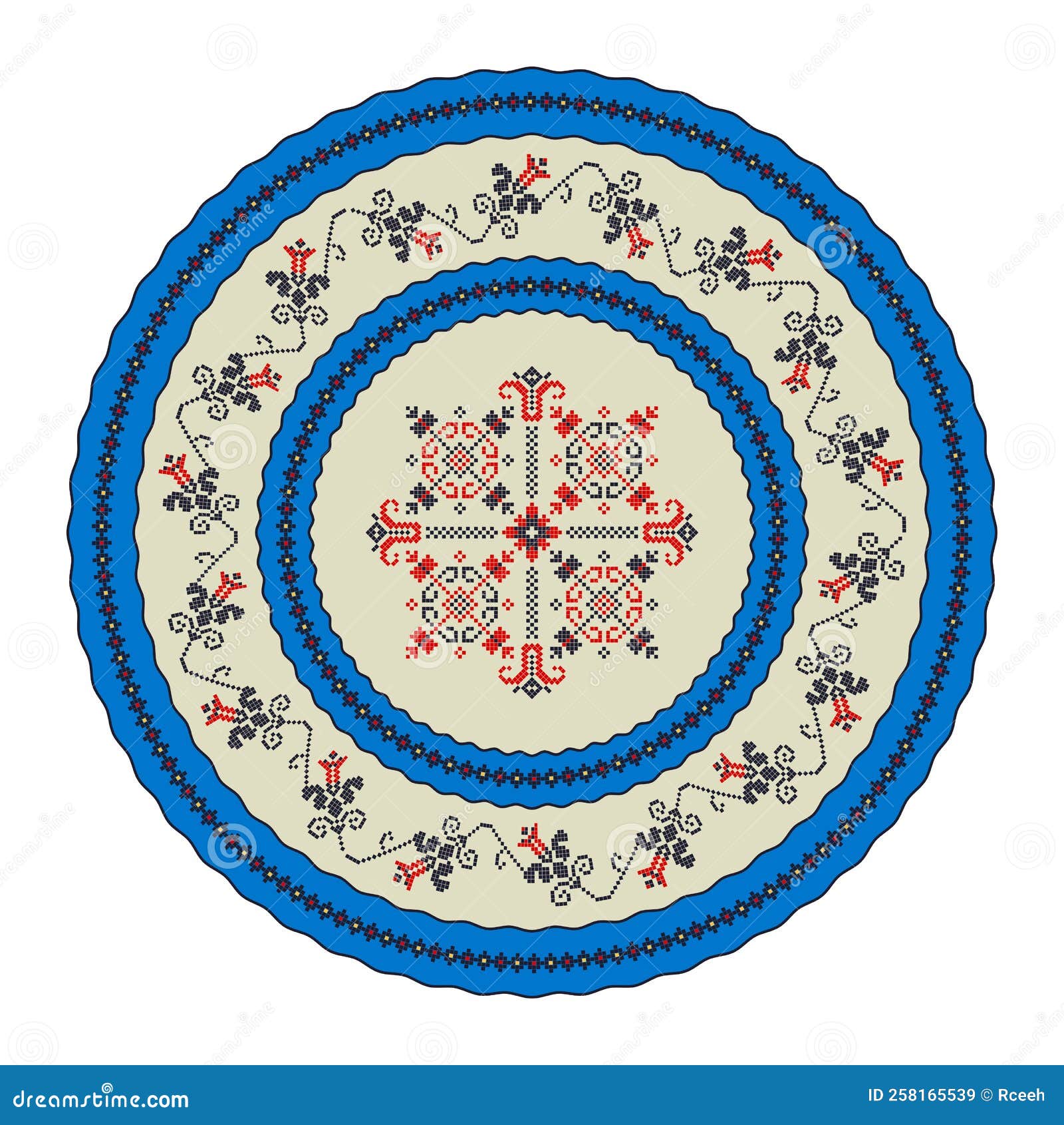 Romanian Round Design Element 1 Stock Vector - Illustration of european ...