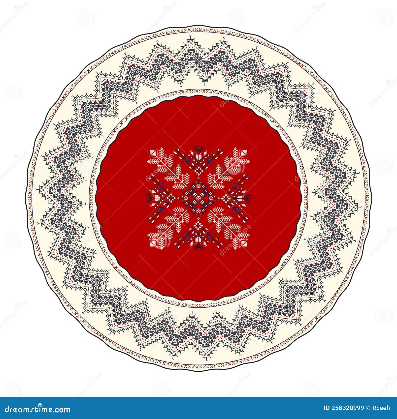 Romanian Round Design Element 16 Stock Vector - Illustration of culture ...