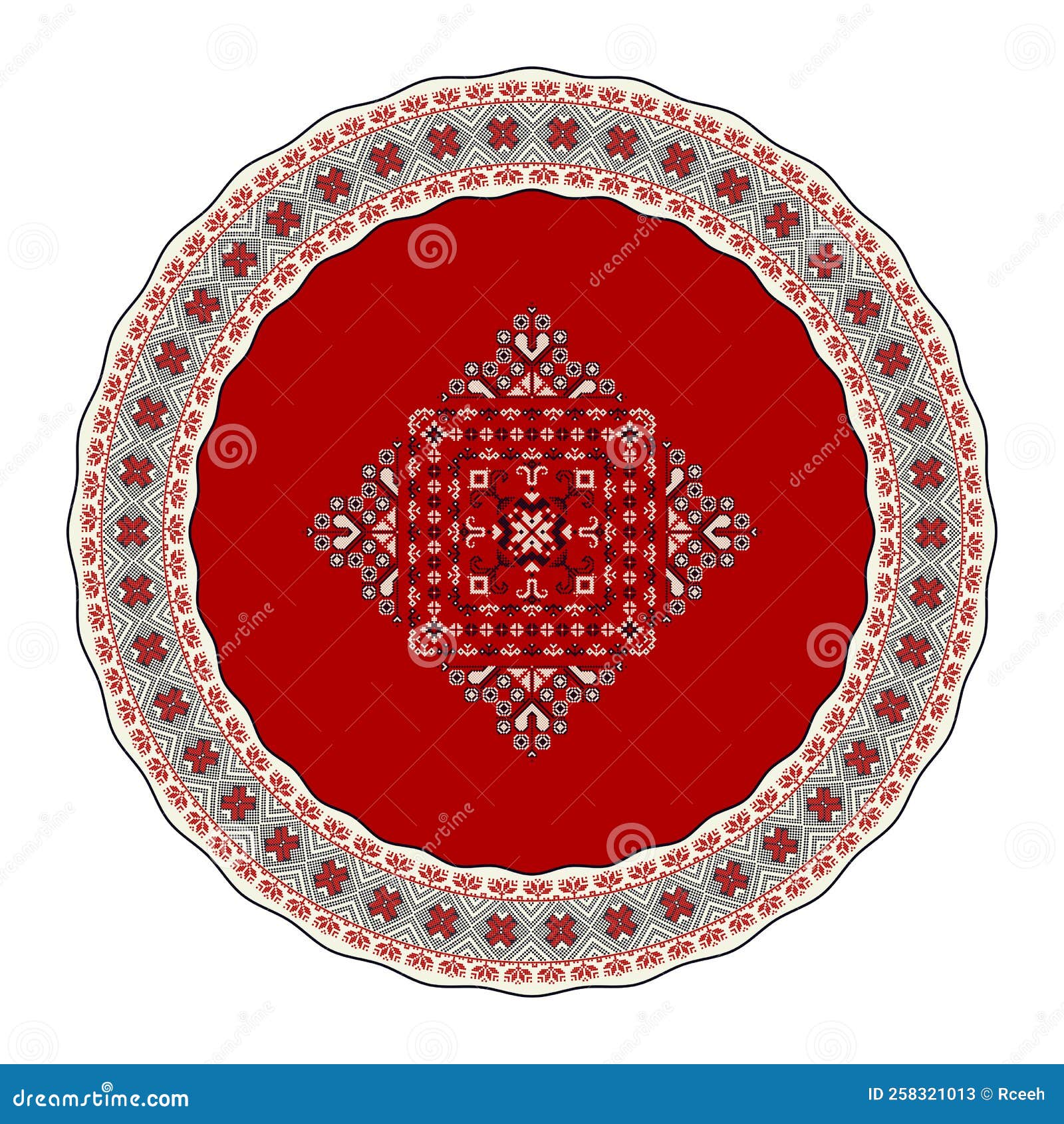 Romanian Round Design Element 21 Stock Vector - Illustration of ...