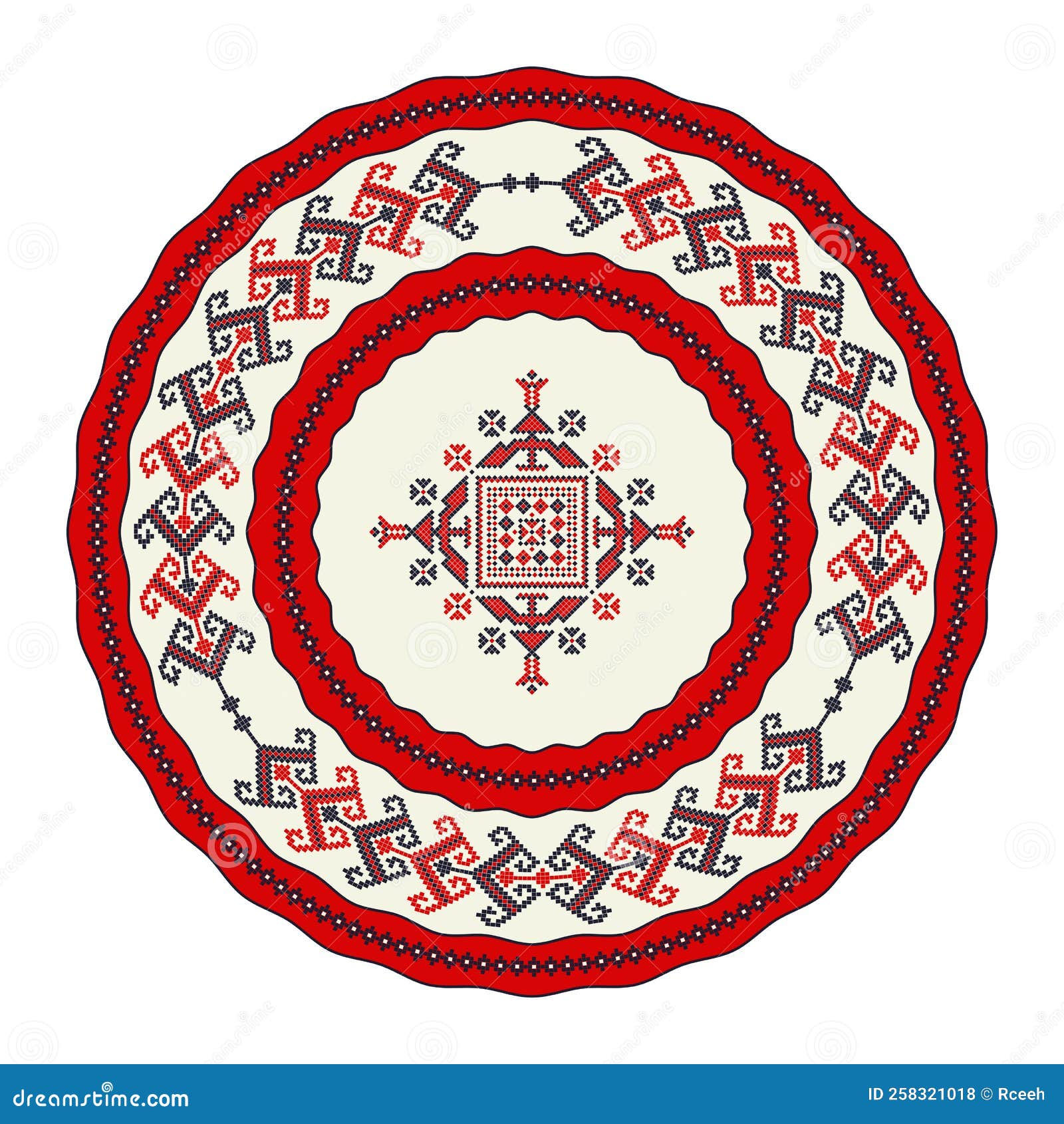 Romanian Round Design Element 22 Stock Vector - Illustration of ...