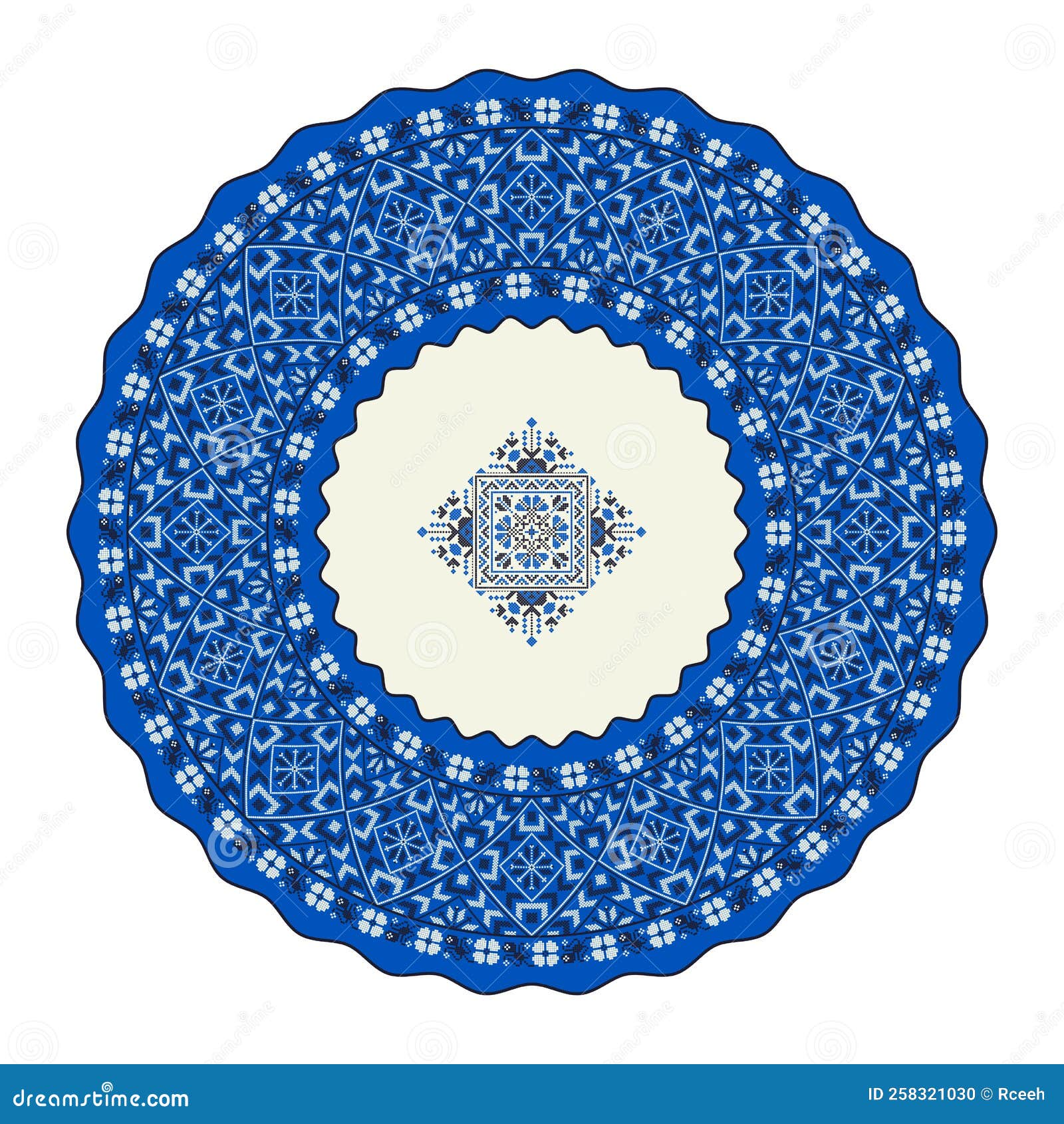 Romanian Round Design Element 25 Stock Vector - Illustration of culture ...