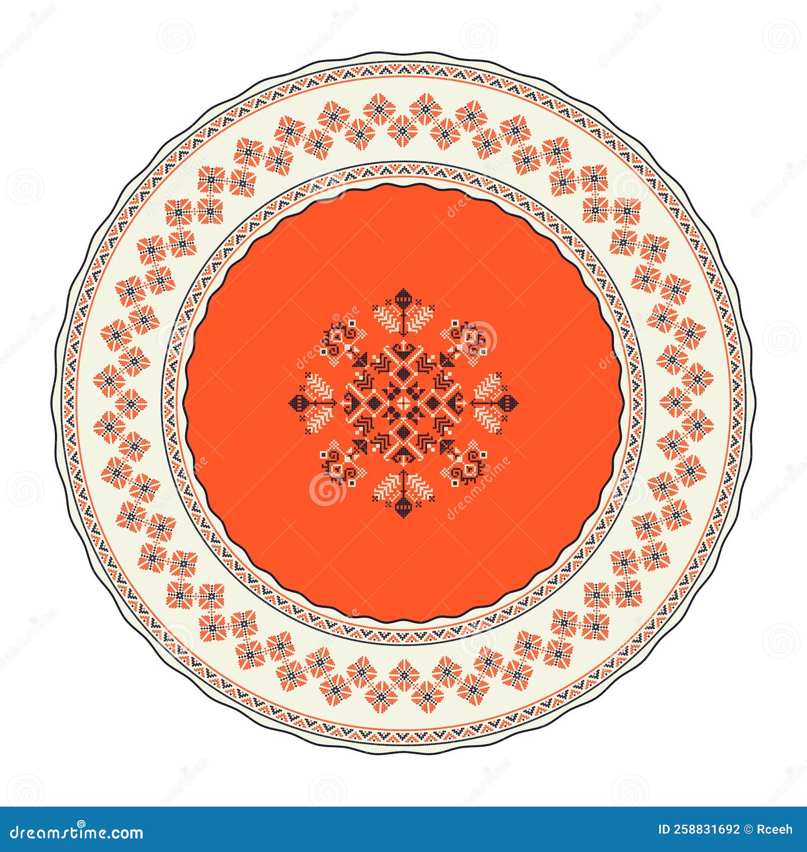 Romanian Round Design Element 27 Stock Vector - Illustration of ...