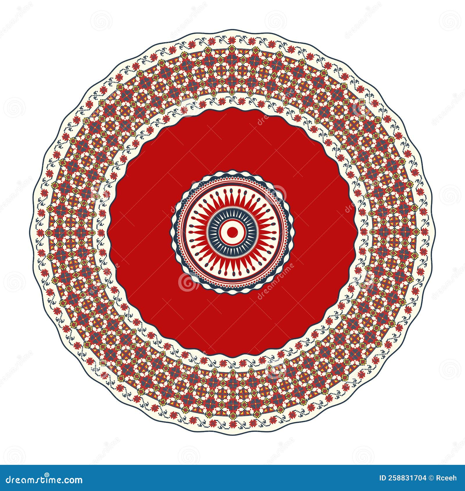 Romanian Round Design Element 32 Stock Vector - Illustration of ...