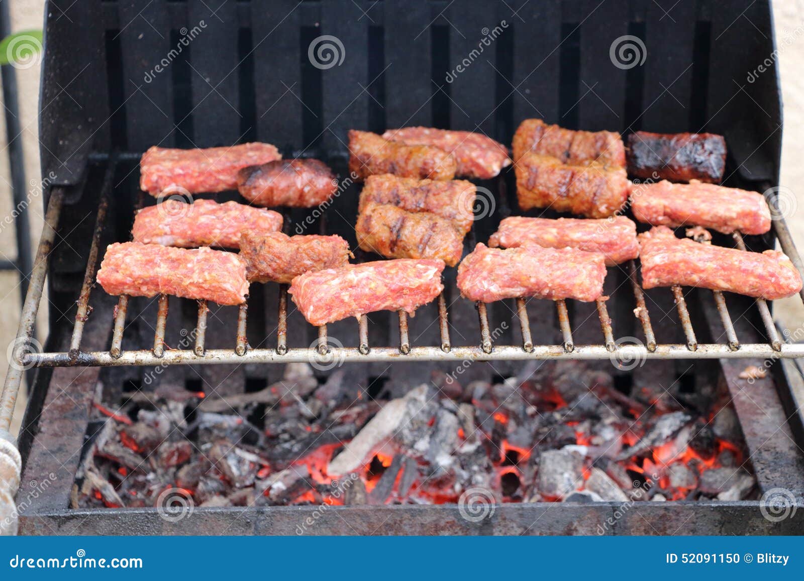 Romanian sausage Mici stock photo. Image of grill, sausage - 52091150