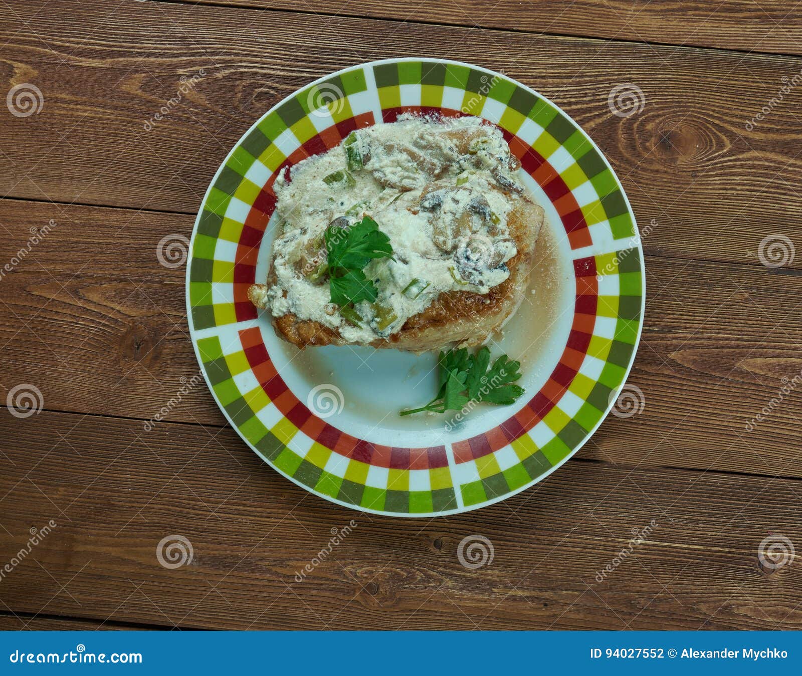 Romanian Schnitzel stock photo. Image of sauce, food - 94027552
