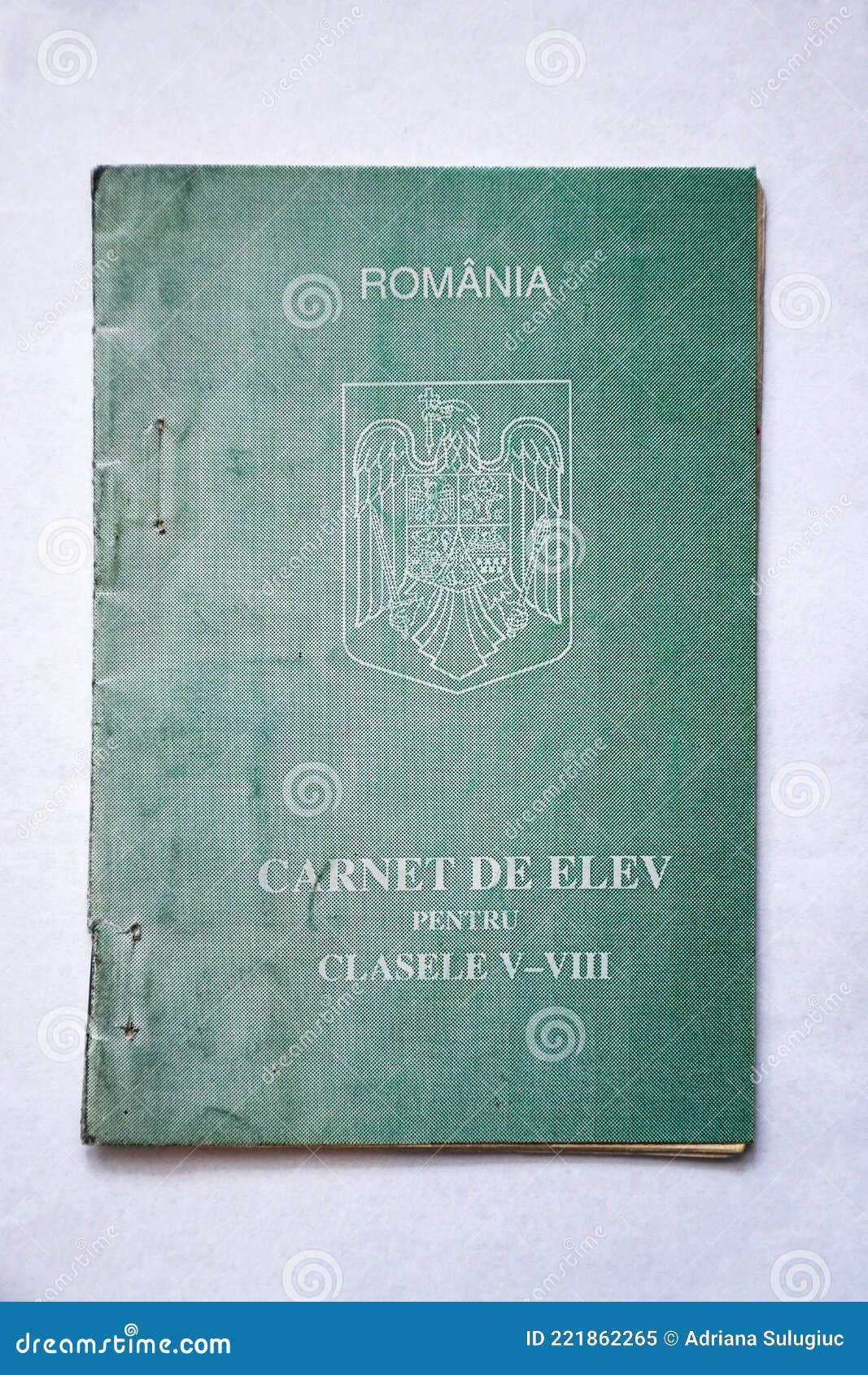 Romanian School Report or Report Card Stock Image - Image of level ...