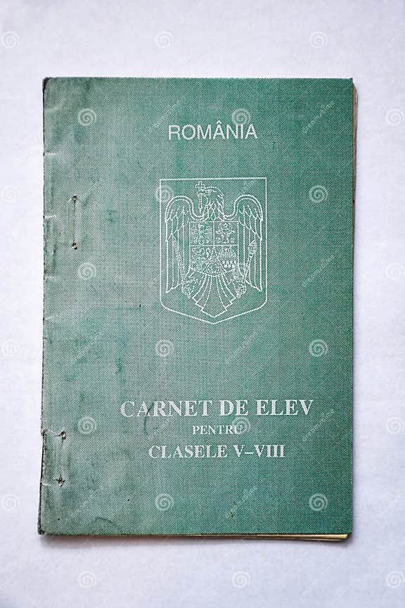 Romanian School Report or Report Card Stock Image - Image of level ...