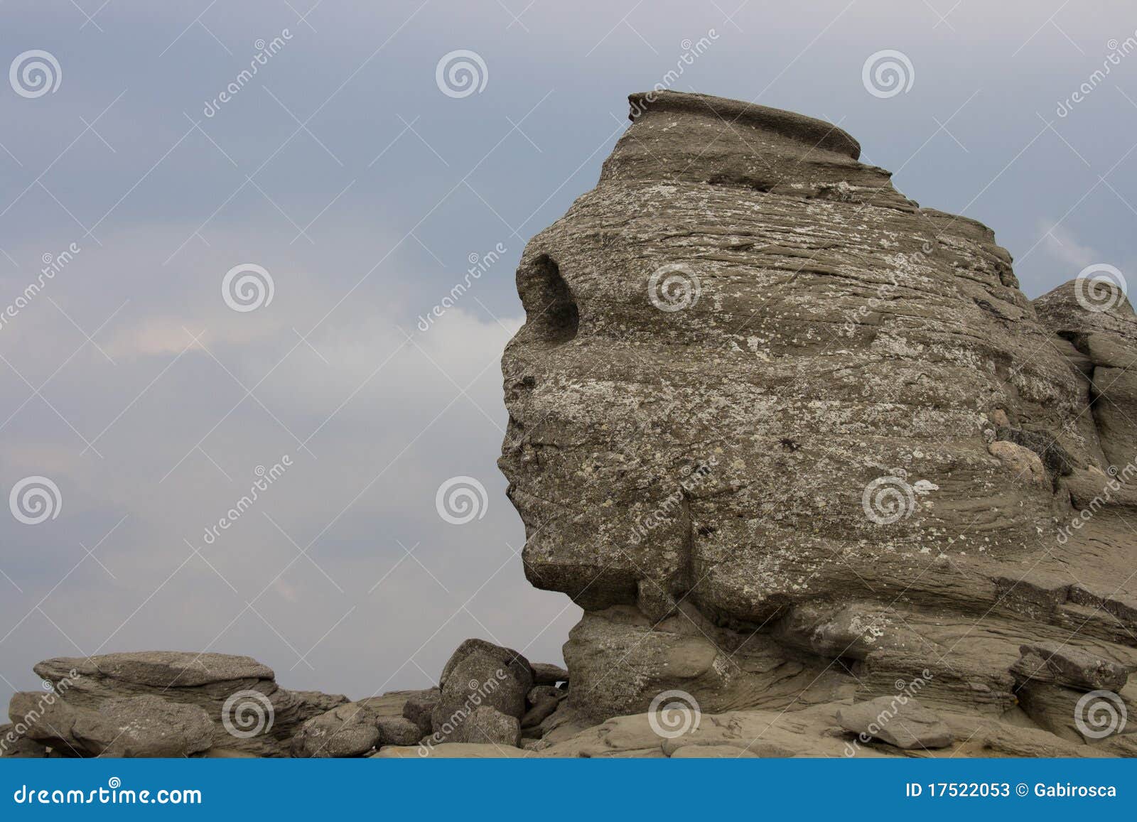 Romanian sfinx stock image. Image of landmark, gray, jagged - 17522053