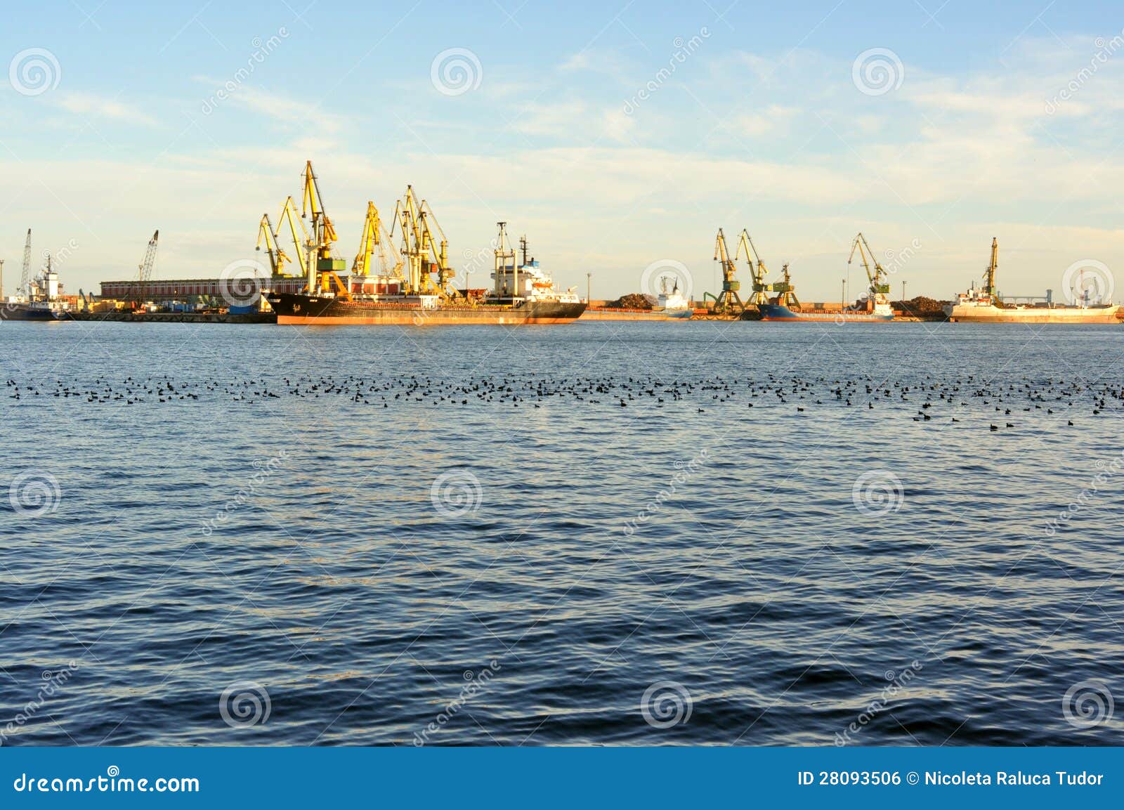 Romanian Shipyard in Constanta City Stock Photo - Image of outdoor ...