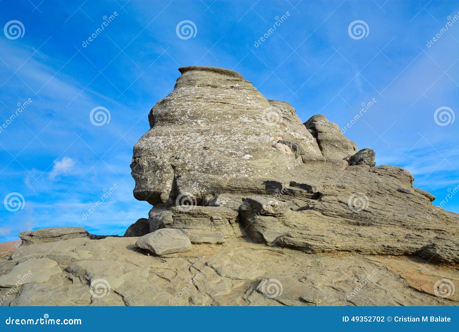 Romanian Sphinx stock photo. Image of wide, nice, cloudy - 49352702