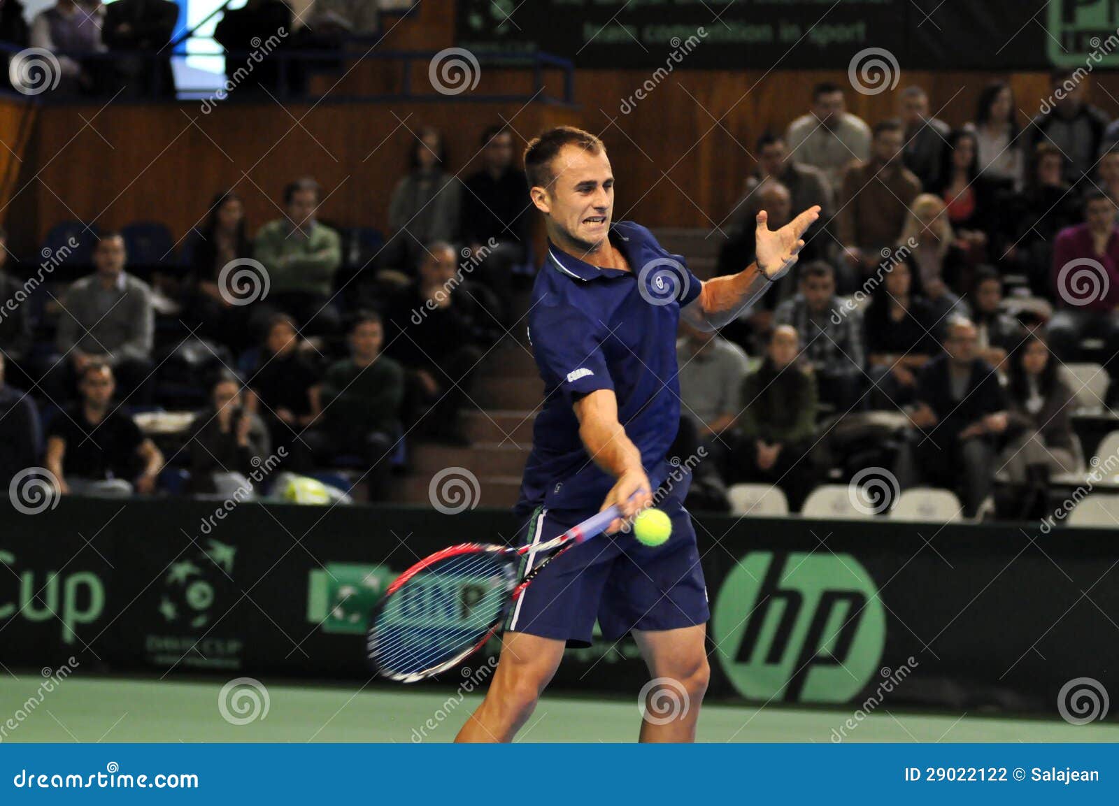 Romanian Tennis Player Marius Copil in Action Editorial Photography ...