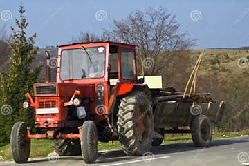 Romanian tractor stock photo. Image of track, nature, trailer - 6940688