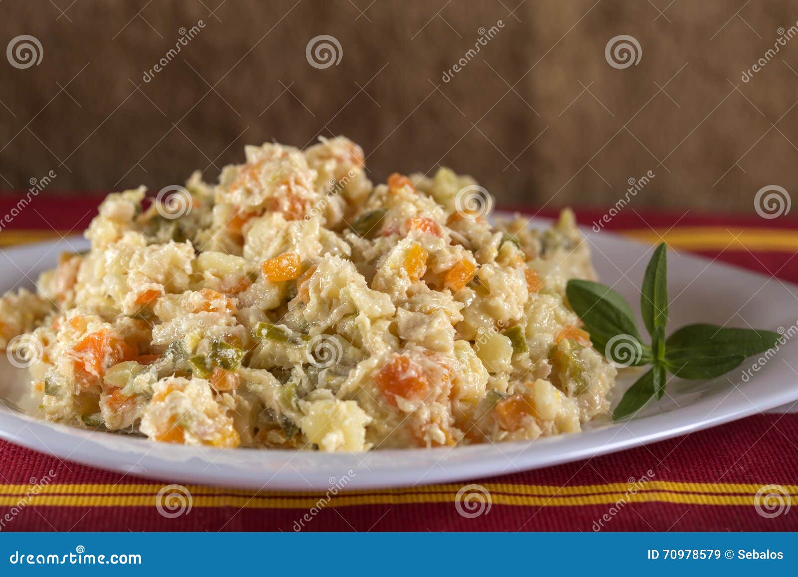 Romanian Traditional Boeuf Salad Stock Image - Image of leaf, table ...