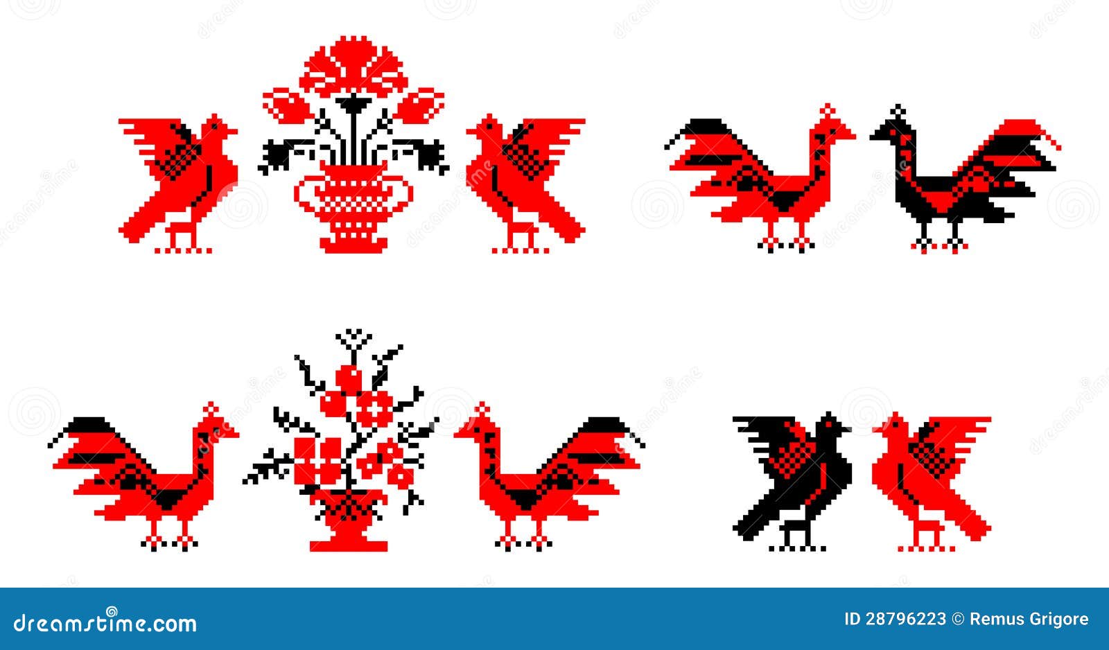 Romanian Traditional Carpet Themes - Cdr Format Stock Vector ...