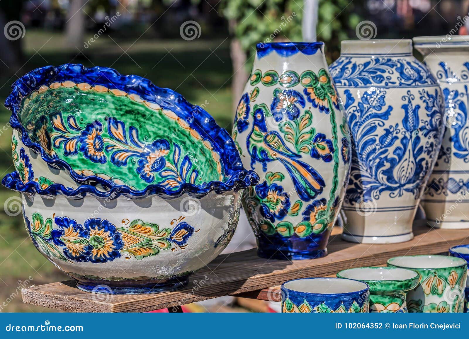 Romanian Traditional Ceramic for Corund, Transylvania Area Stock Photo ...
