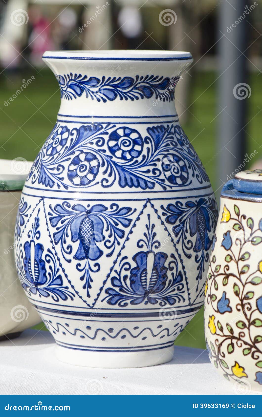 Romanian Traditional Ceramic Stock Image - Image of culture ...