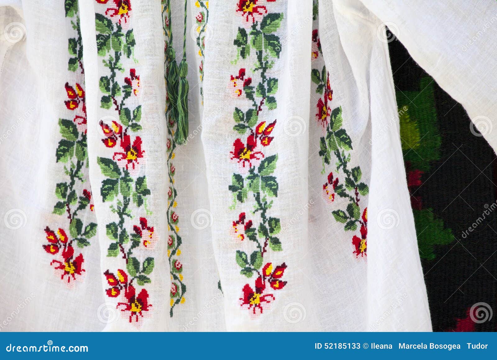 Romanian Traditional Clothes Stock Image - Image of design, material ...