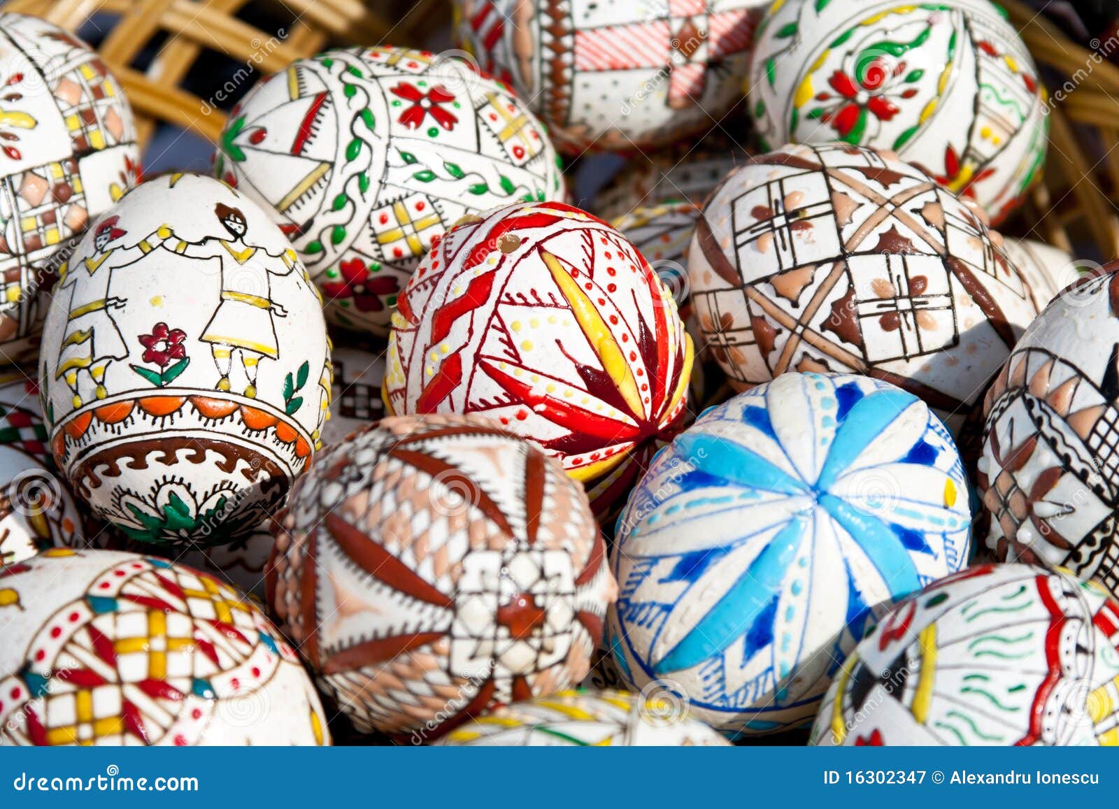Romanian Traditional Easter Eggs Stock Image - Image of symbolism ...