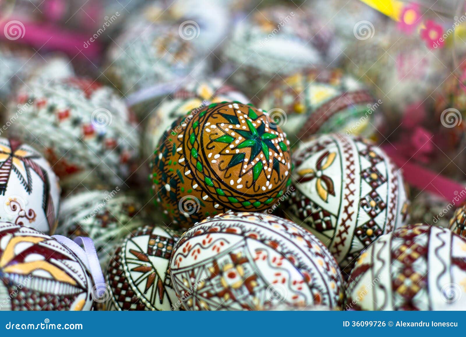 Romanian Traditional Easter Eggs Stock Photo - Image of craft, culture ...
